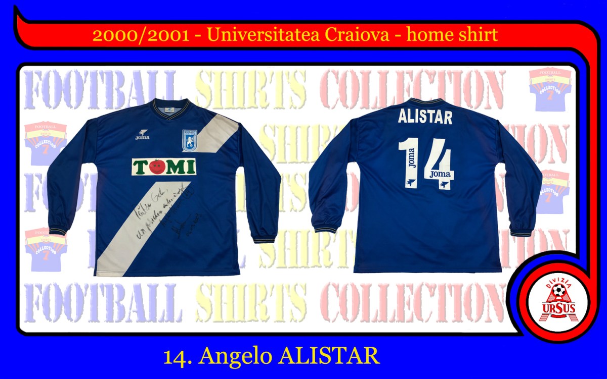 Universitatea Craiova 2000-2001 UEFA Cup home shirt – Steaua Collection